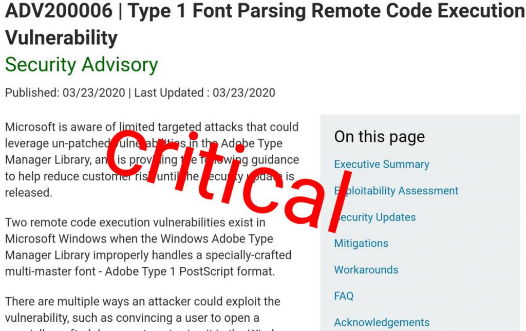 Windows RCE重大漏洞已有攻擊出現 – 21點情報網