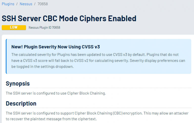 SSH服務被弱點掃描檢測出「SSH Server CBC Mode Ciphers Enabled」如何改善 – 21點情報網
