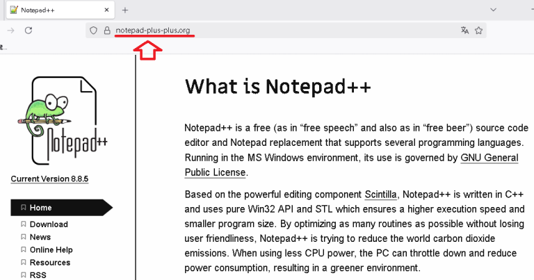 小心網路詐騙跟釣魚，Notepad++官方正確網址 – 21點情報網
